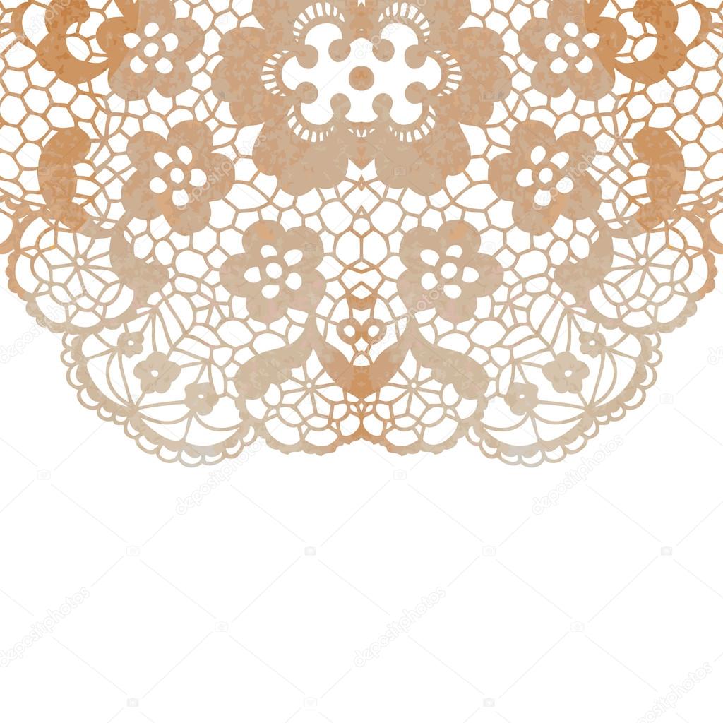 Elegant doily on lace gentle background. Stock Vector by ©comotom0 55044015