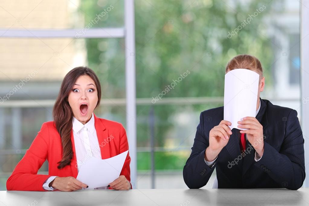 TV anchor training for telling news Stock Photo by ©belchonock 100784696