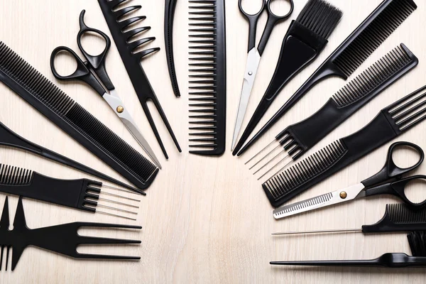 Barber set with tools Stock Photo by ©belchonock 102145698