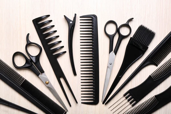 Barber set with tools Stock Photo by ©belchonock 102145698