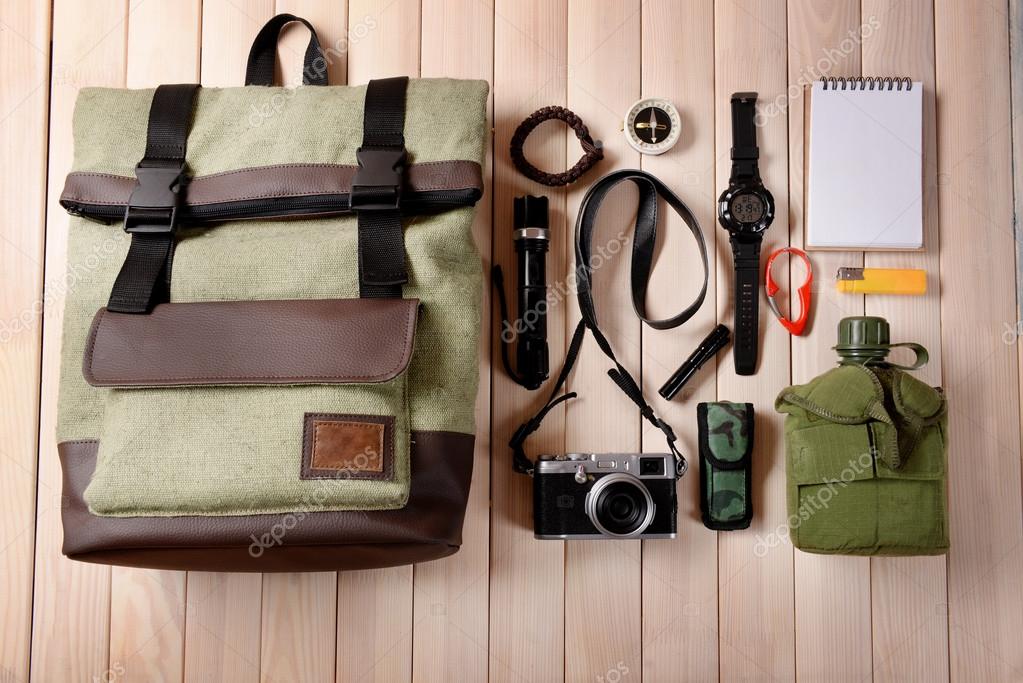 Traveler tools set Stock Photo by ©belchonock 103980150