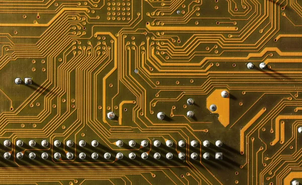 Computer motherboard, close up — Stock Photo © belchonock #117013664