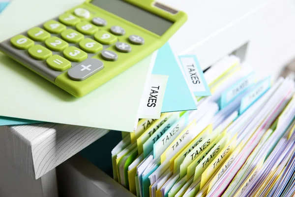 Carpetas con documentos fiscales 2024