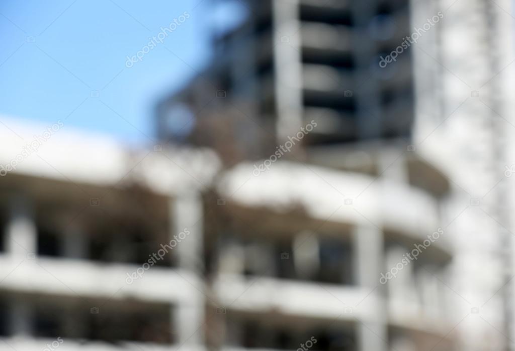Unfinished building, blurred background Stock Photo by ©belchonock ...