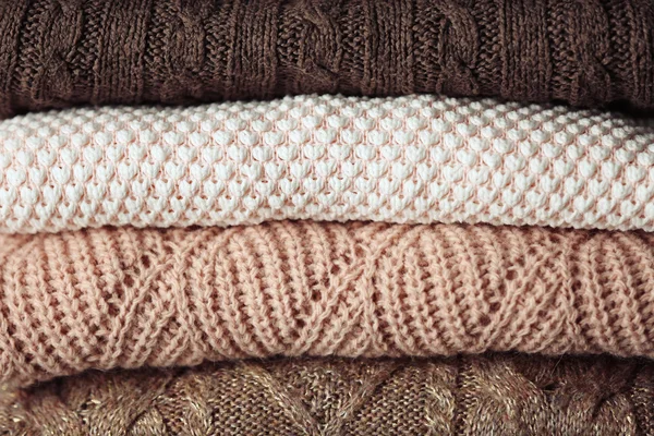 Stack of knitted clothes - Stock Image - Everypixel
