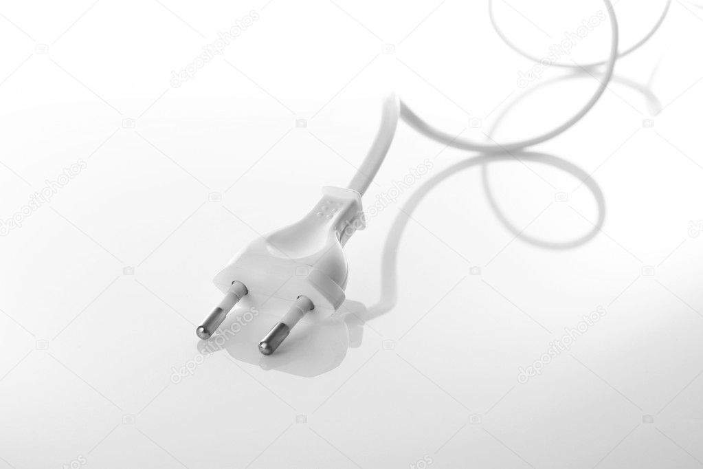 White Power plug Stock Photo by ©belchonock 107749308