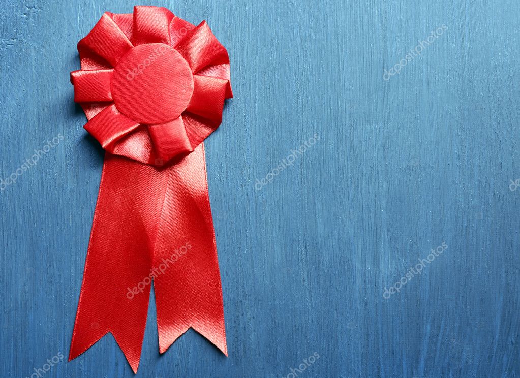 Red award ribbon — Stock Photo © belchonock #110530452