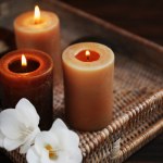 Relaxation spa set on a tray — Stock Photo © klenova #1703200