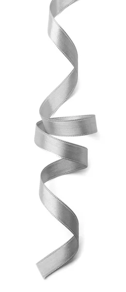 Grey ribbon on a white — Stock Photo © belchonock #111584476