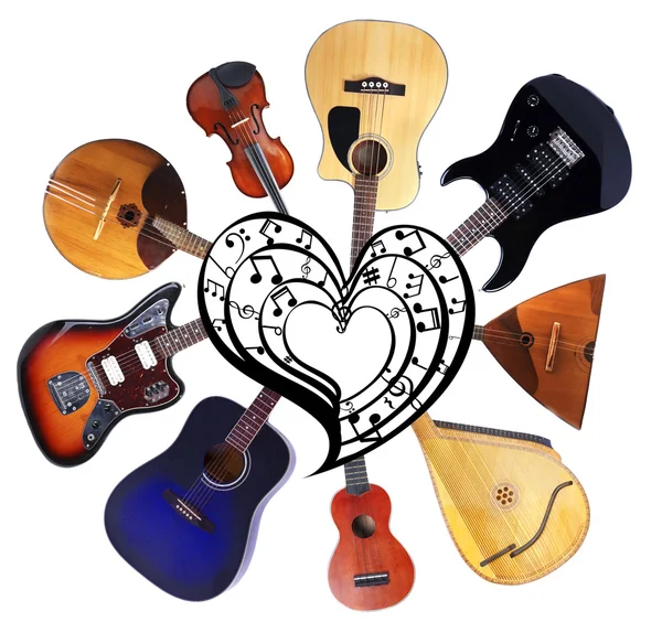 Music instruments collage Stock Photos, Royalty Free Music instruments ...