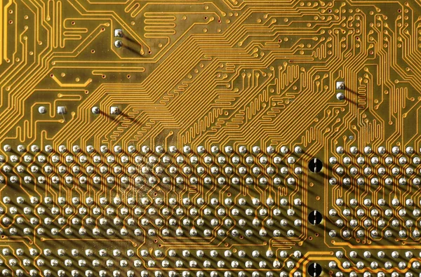 Computer motherboard, close up — Stock Photo © belchonock #117013664