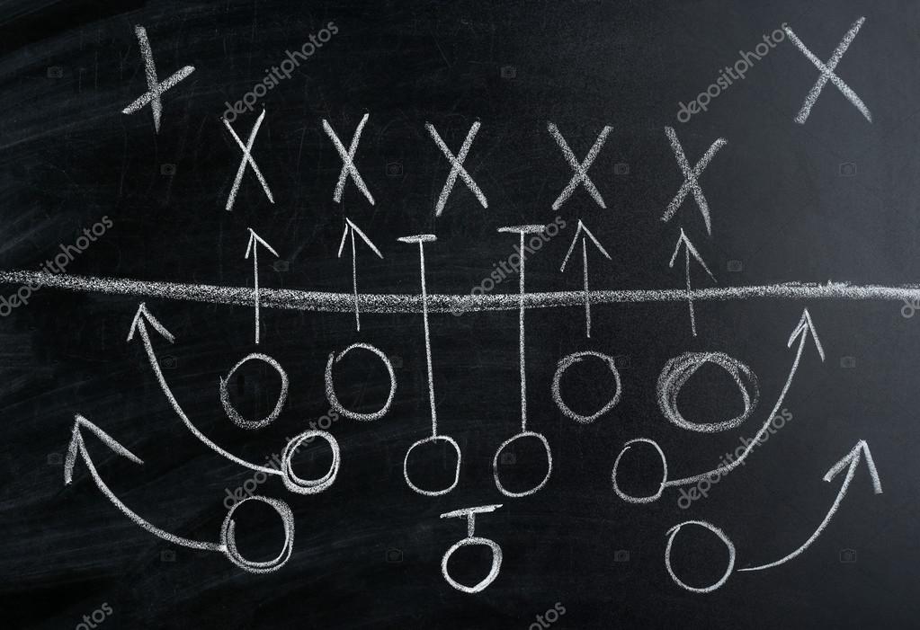Football game strategy — Stock Photo © belchonock #119117760