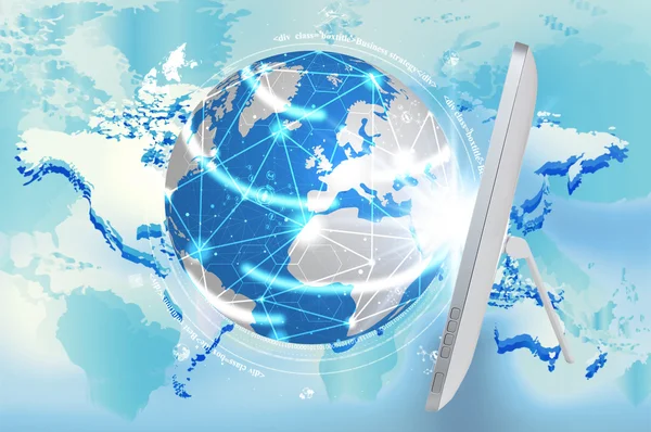 Global computer network concept. - Stock Image - Everypixel