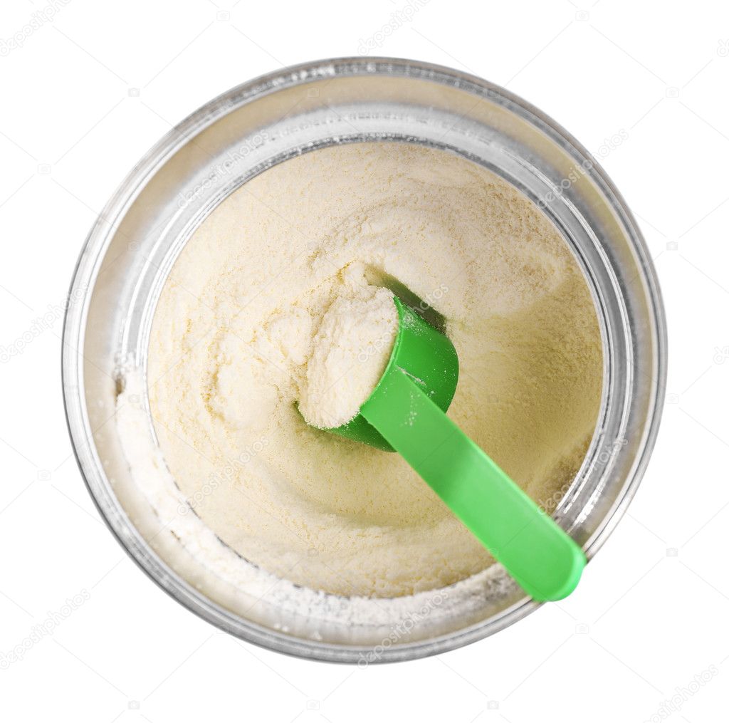 Baby milk formula in can Stock Photo by ©belchonock 120332352