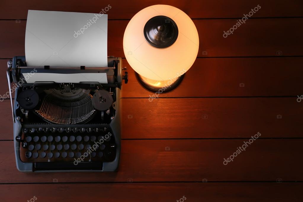 typewriter lamp