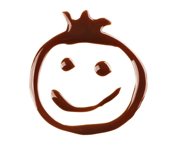 Smiley face made of chocolate syrup — Stock Photo © flas100 #13611003
