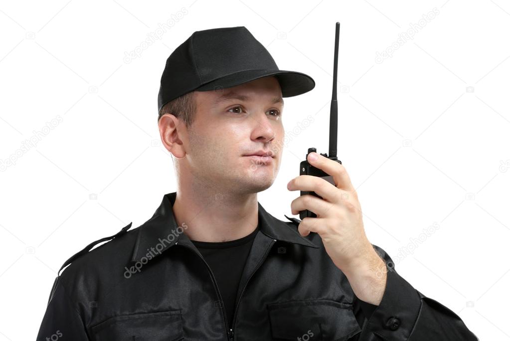 Male security guard — Stock Photo © belchonock #123703022