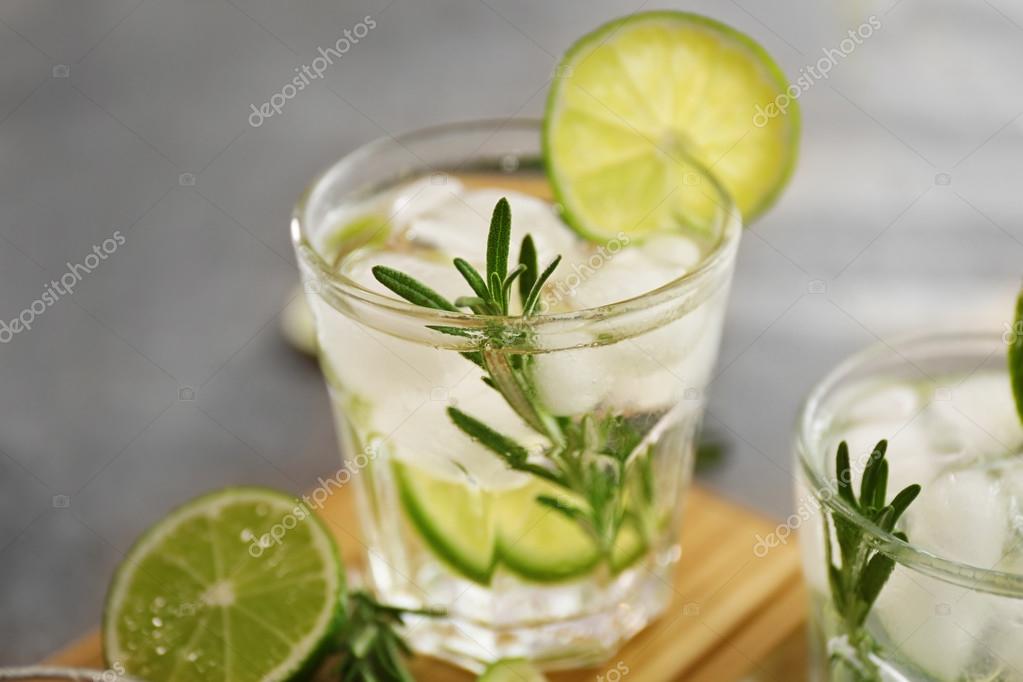Cold fresh cocktail — Stock Photo © belchonock #123958434