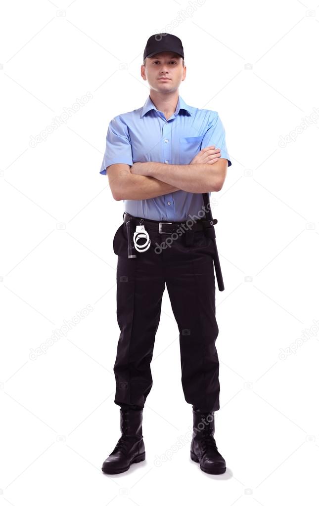 Male security guard Stock Photo by ©belchonock 124100804