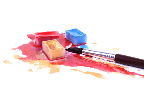 Watercolor paint cube Stock Photo by ©belchonock 55325067