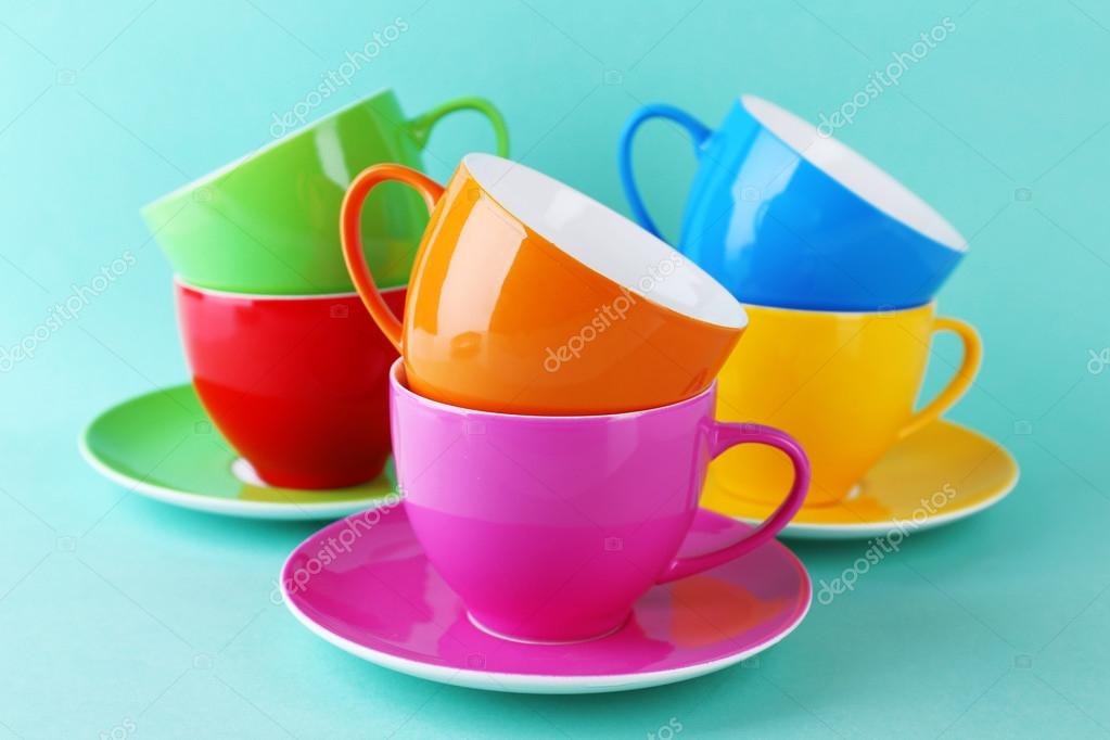 Bright Colorful cups Stock Photo by ©belchonock 59730903