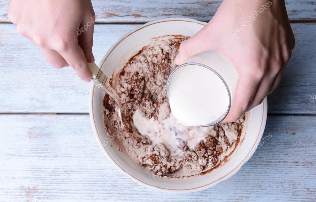 Mixing Ingredients In A Bowl