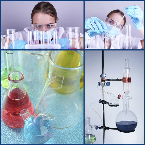 Chemistry concept. Lab Collage Stock Photo by ©belchonock 60961561