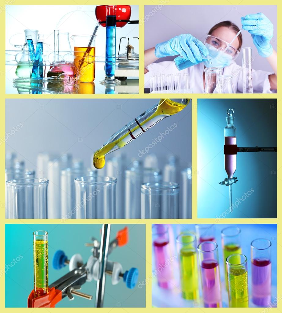 Chemistry concept. Lab Collage Stock Photo by ©belchonock 60961561