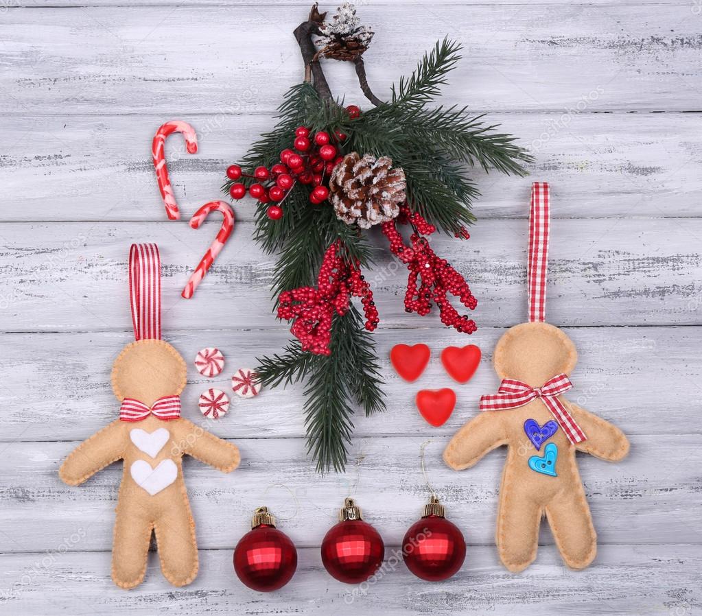 Collection of Christmas objects — Stock Photo © belchonock #61095339