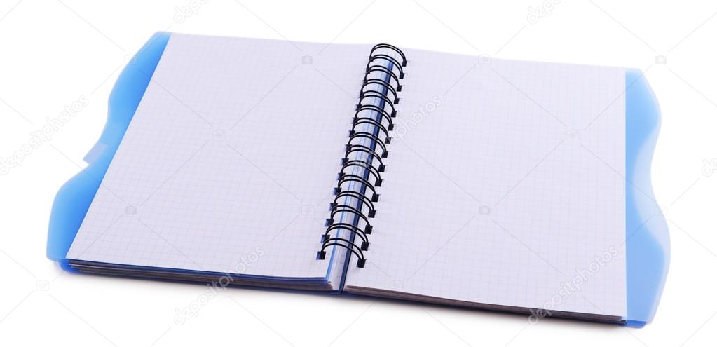 Notebook isolated on white — Stock Photo © belchonock #61304675