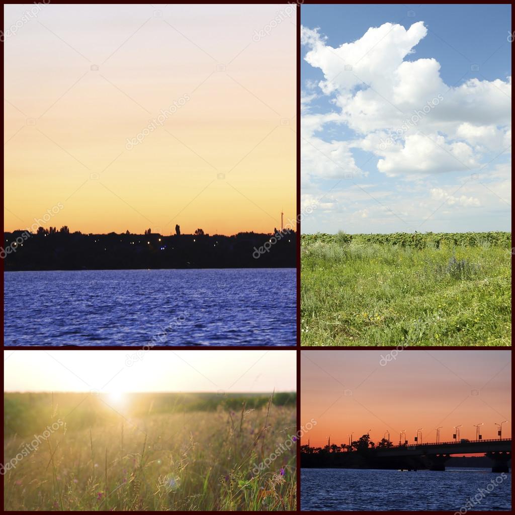 Beautiful nature collage Stock Photo by ©belchonock 61873441