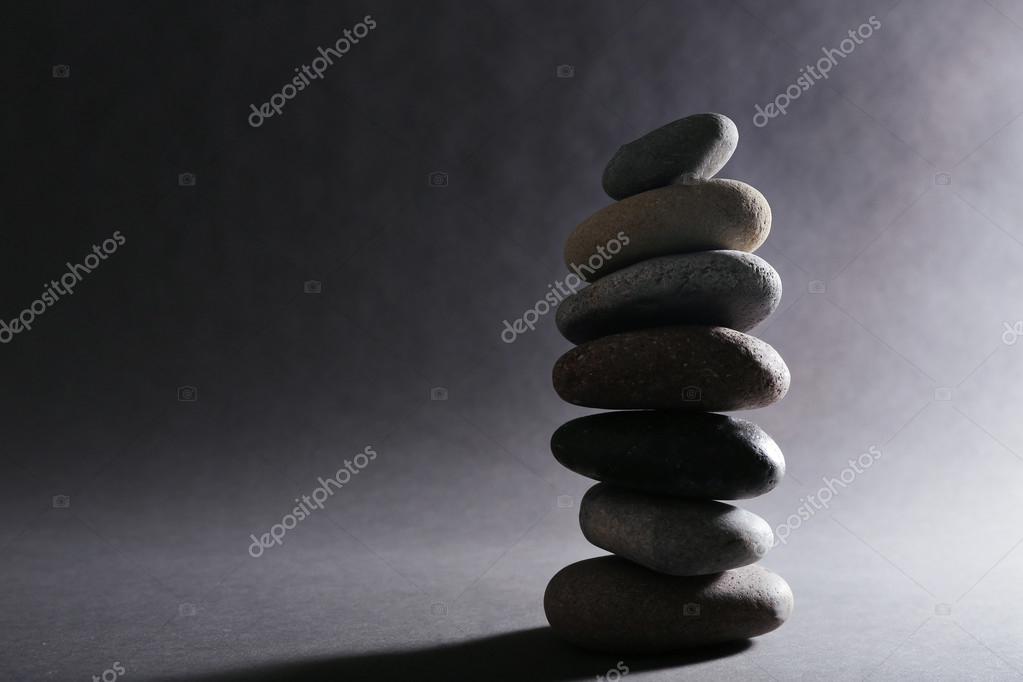 Pyramid of spa stones Stock Photo by ©belchonock 62020569