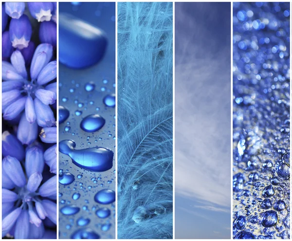 Blue color samples collage Stock Photo by ©belchonock 62968209