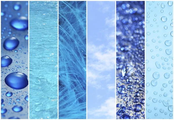 Blue color samples collage Stock Photo by ©belchonock 62968209