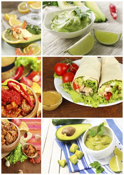 Mexican Food Collage — Stock Photo © ezumeimages #79856610