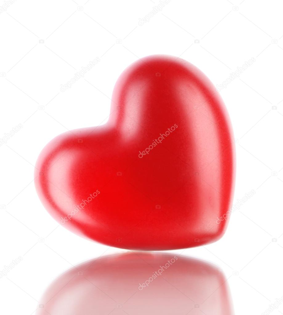 Red heart on light background Stock Photo by ©belchonock 65501127
