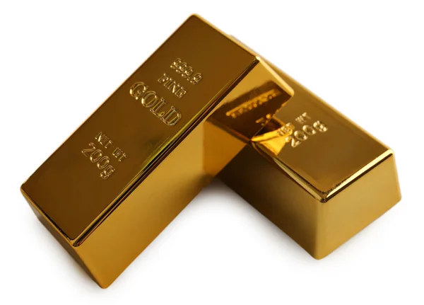 Gold bar isolated on white Stock Photo by ©belchonock 67007339