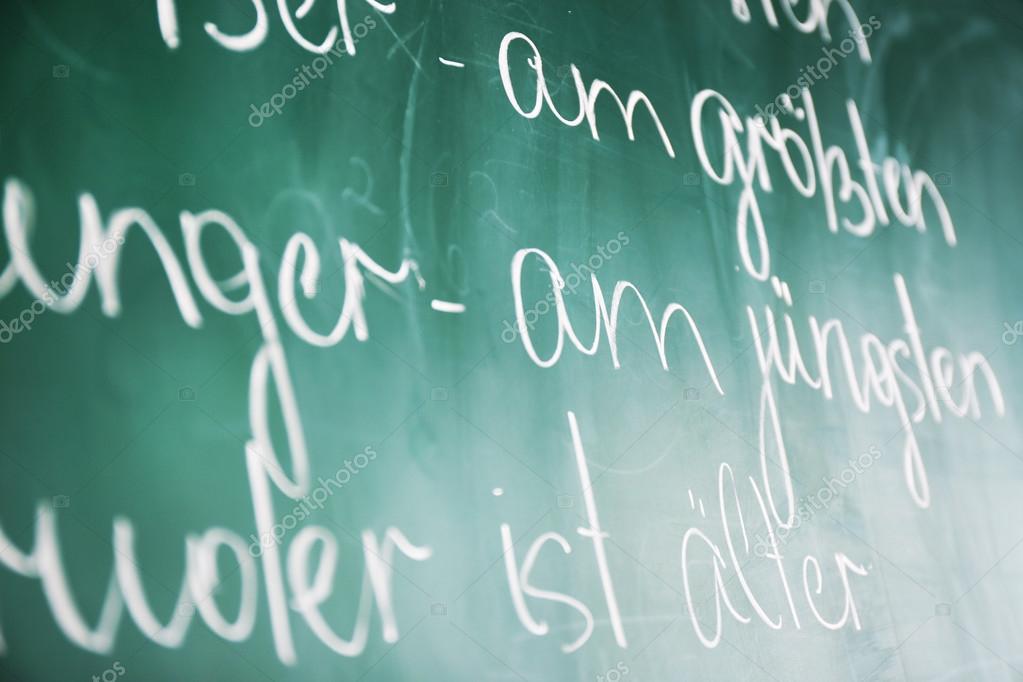 Grammar sentences on blackboard background — Stock Photo © belchonock ...