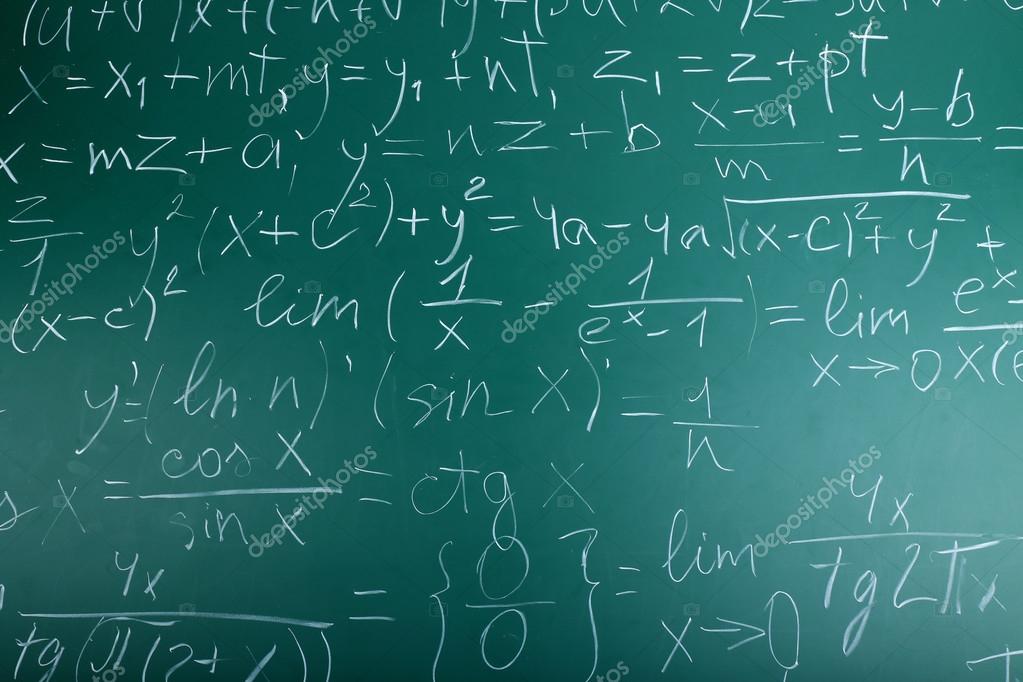 Maths formulas on chalkboard Stock Photo by ©belchonock 70816569
