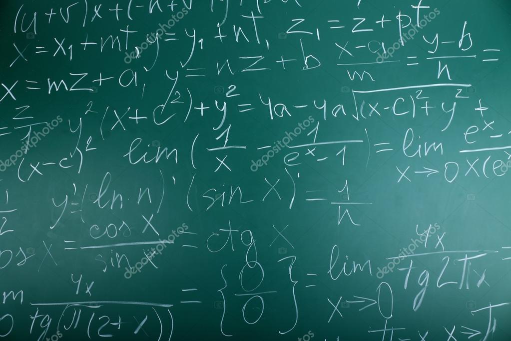 Maths formulas on chalkboard background Stock Photo by ©belchonock 71543943