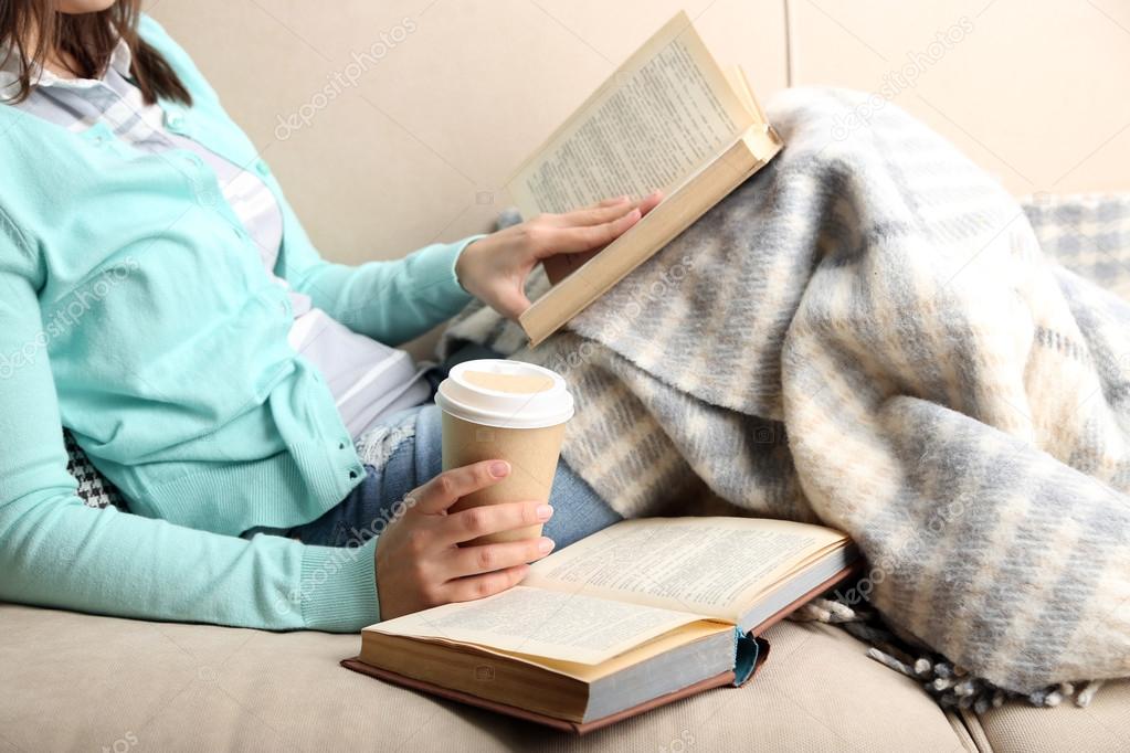 Young woman reading book — Stock Photo © belchonock #72713389 Young woman reading book — Stock Photo © belchonock #72713389