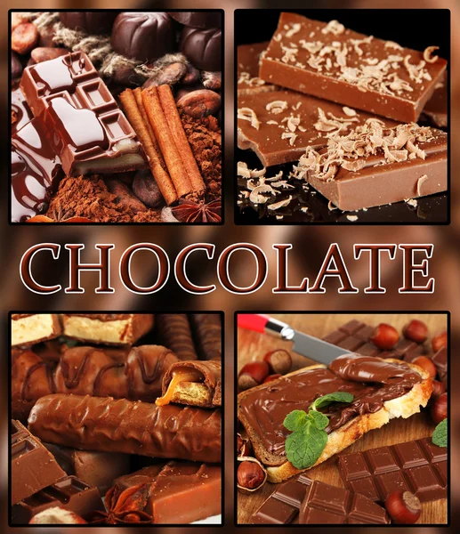 Collage of chocolate dessert Stock Photos, Royalty Free Collage of ...