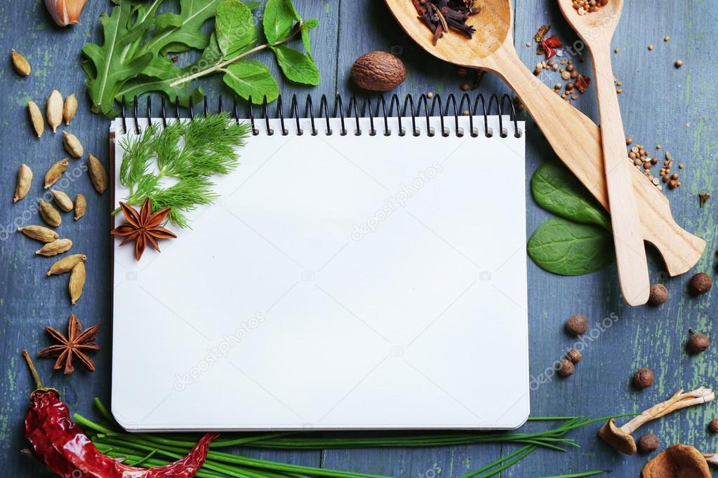 Open recipe book Stock Photo by ©belchonock 73913645