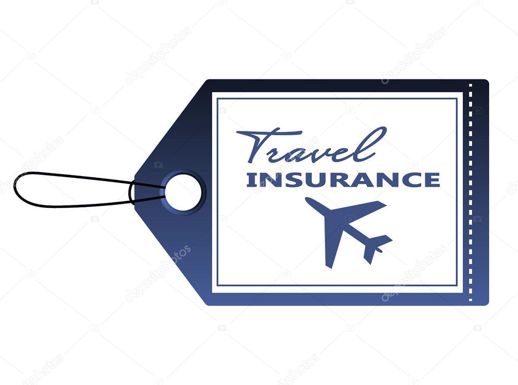 Travel insurance tag isolated on white — Stock Photo © belchonock #75214953