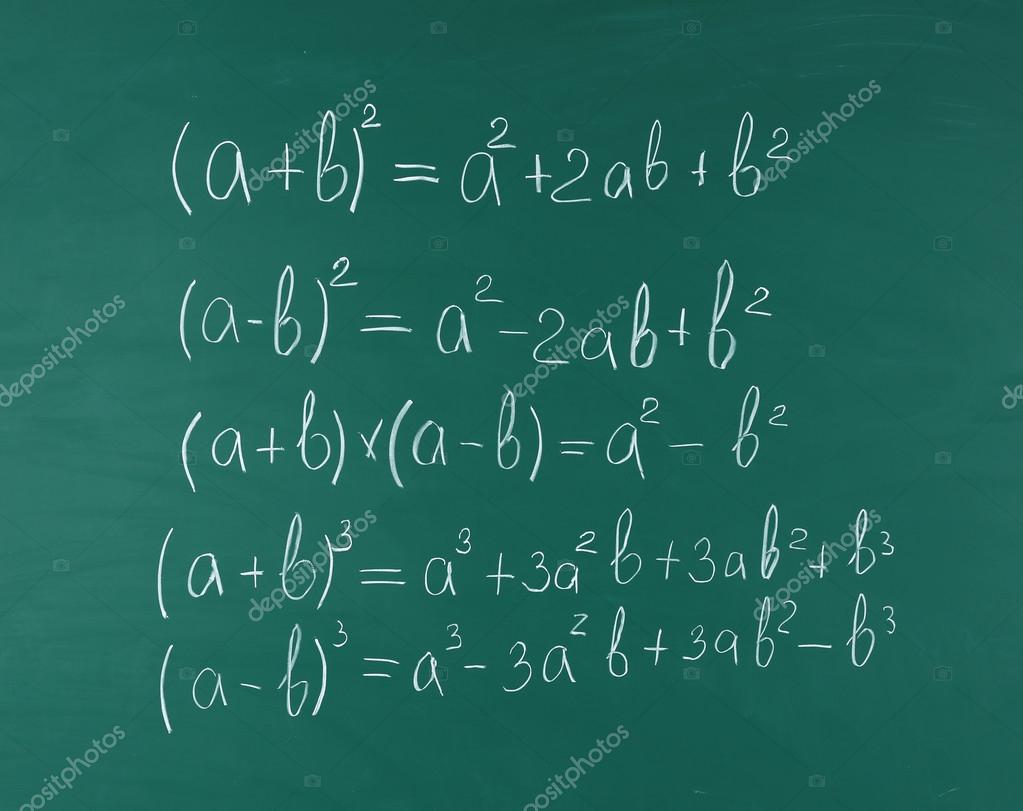 Math formulas on blackboard — Stock Photo © belchonock #75530441
