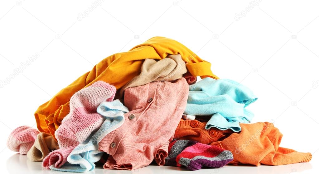 Heap of different clothes — Stock Photo © belchonock #75911271