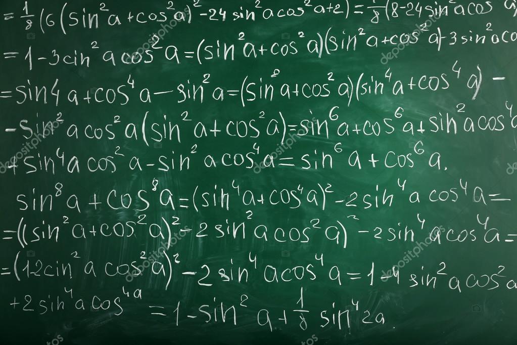 Math formulas on blackboard background Stock Photo by ©belchonock 76550049