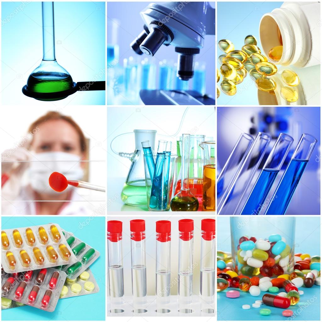 Elementos científicos en laboratorio — Foto de stock #78155940 © belchonock