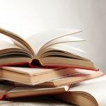 Stack of books and opened book Stock Photo by ©Katerina3 126377750