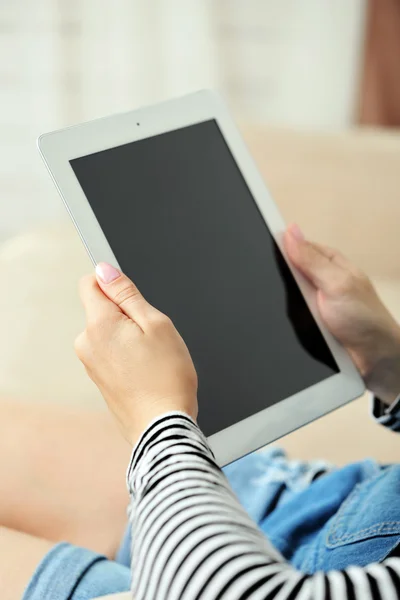 Female hand holding PC tablet - Stock Image - Everypixel